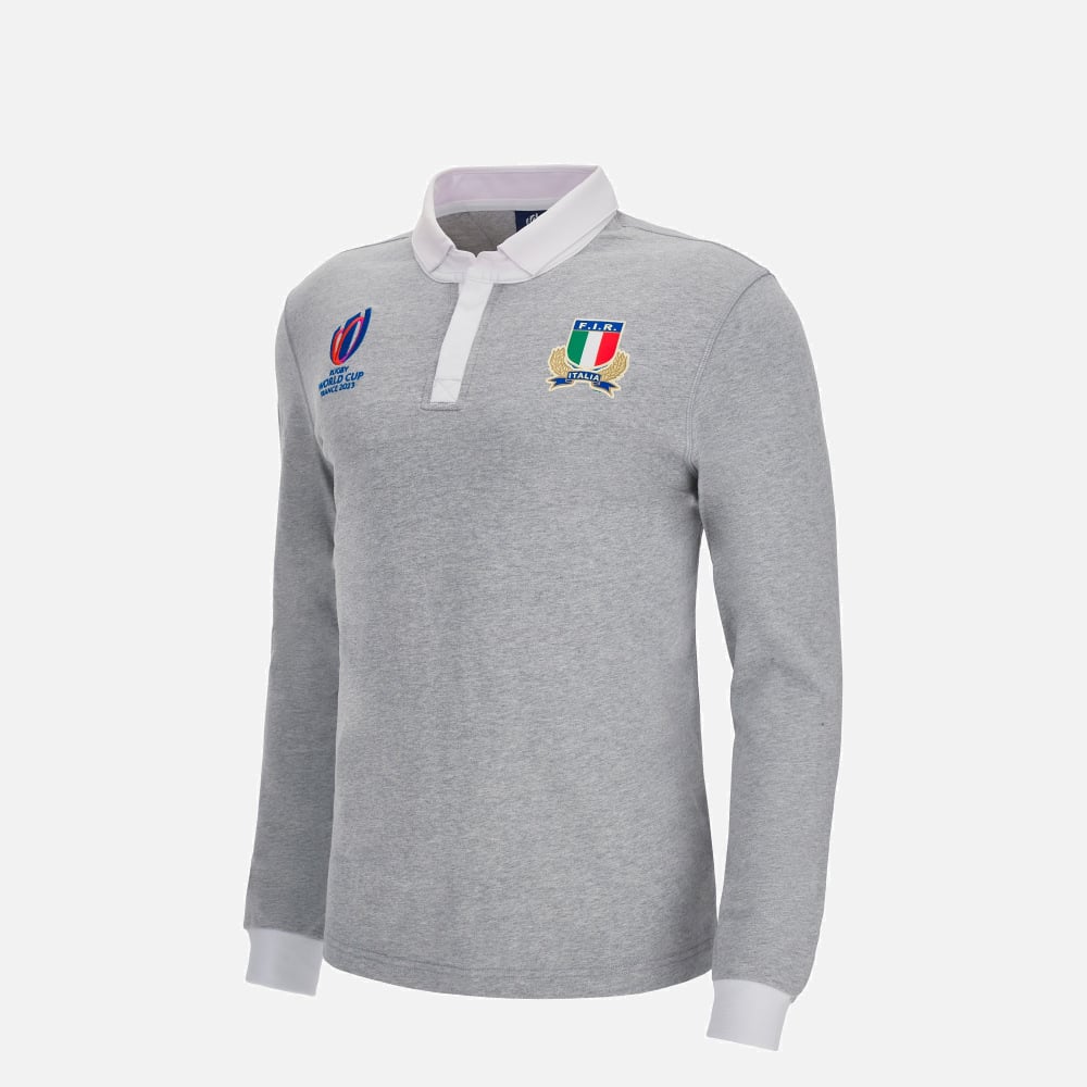 Rugby World Cup 2023 Italia Rugby junior training rugby shirt | Macron ...