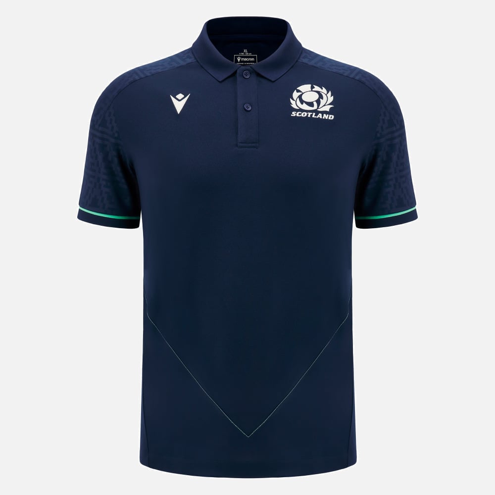 Scotland Rugby 2024/25 poly travel polo | Macron Technical Sportswear